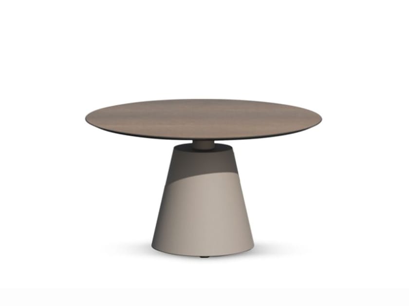 ROLL 223 Wooden and steel coffee table By Papatya