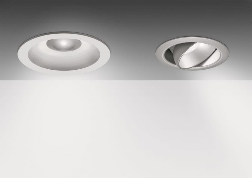 PARABOLA Recessed LED adjustable aluminium spotlight By Artemide
