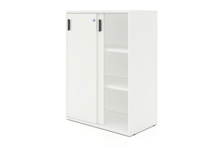 PARAGRAPH Modular office storage unit with sliding doors By Herman ...