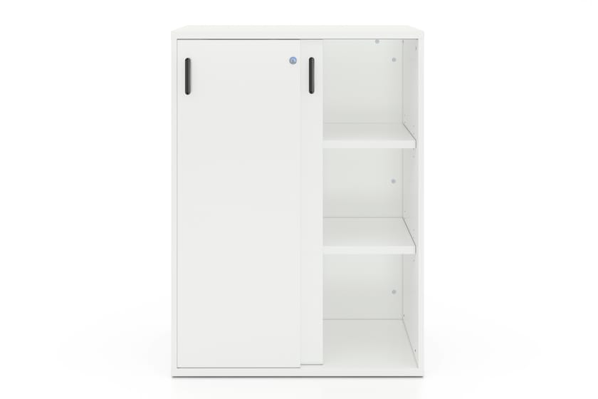 PARAGRAPH Modular office storage unit with sliding doors By Herman ...