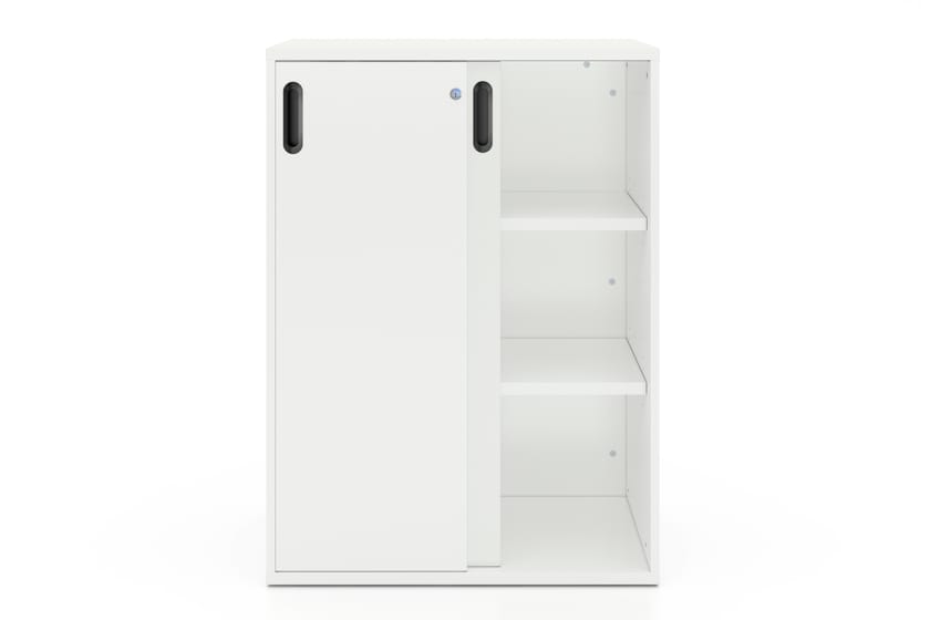 PARAGRAPH Modular office storage unit with sliding doors By Herman ...
