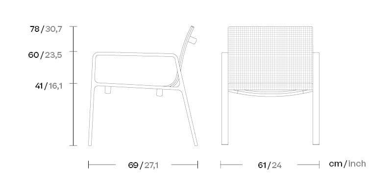 PARK LIFE Fabric low lounge chair with armrests By Kettal | design ...