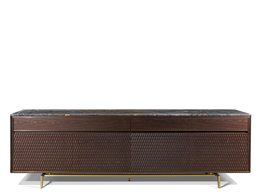 PARKER Wooden sideboard with drawers By Visionnaire | design Fabio Bonfà