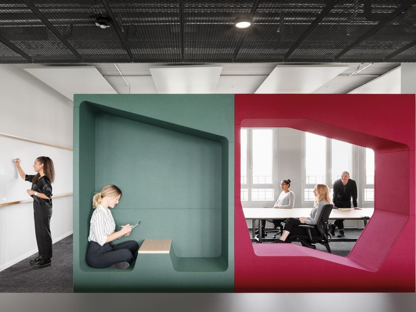 PARKOUR COFFEE BREAK Office booth for coffee break By Werner works ...