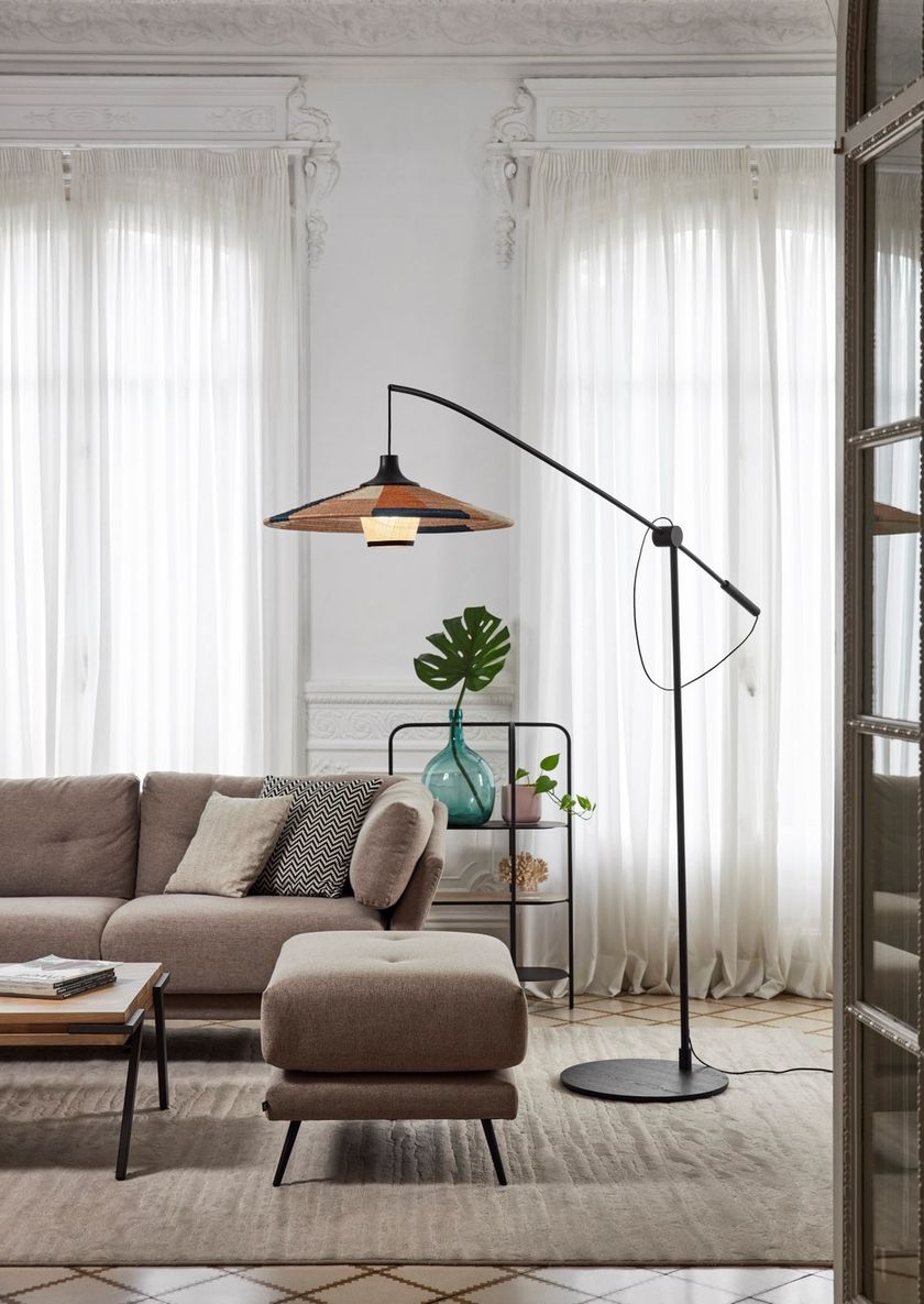 PARROT LED abacá floor lamp By Forestier | design Jette Scheib