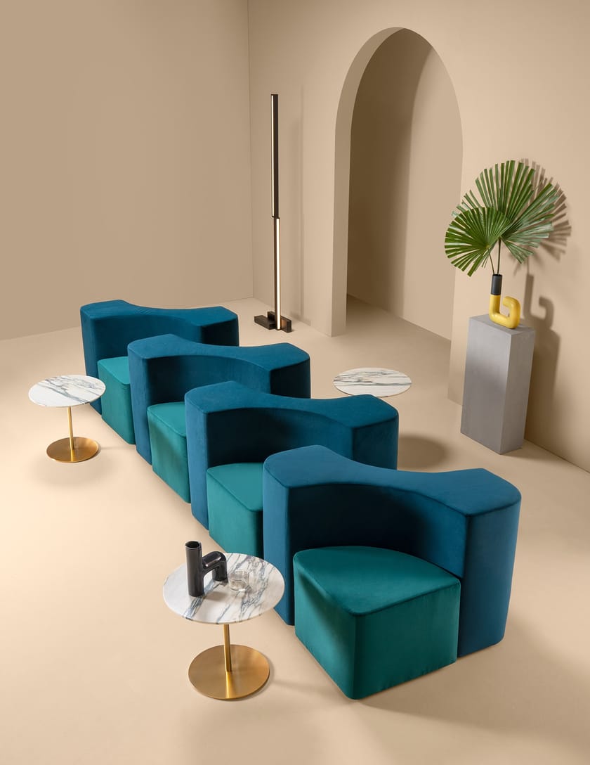 PARTERRE | Sectional sofa By Quinti Sedute design Cristina Celestino