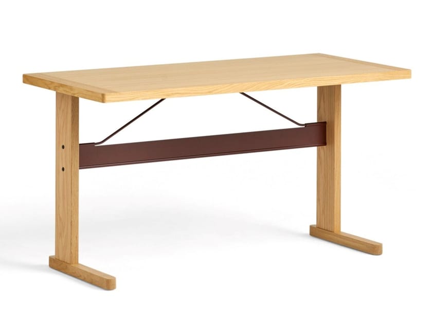 PASSERELLE Rectangular wood veneer writing desk By Hay | design Ronan ...