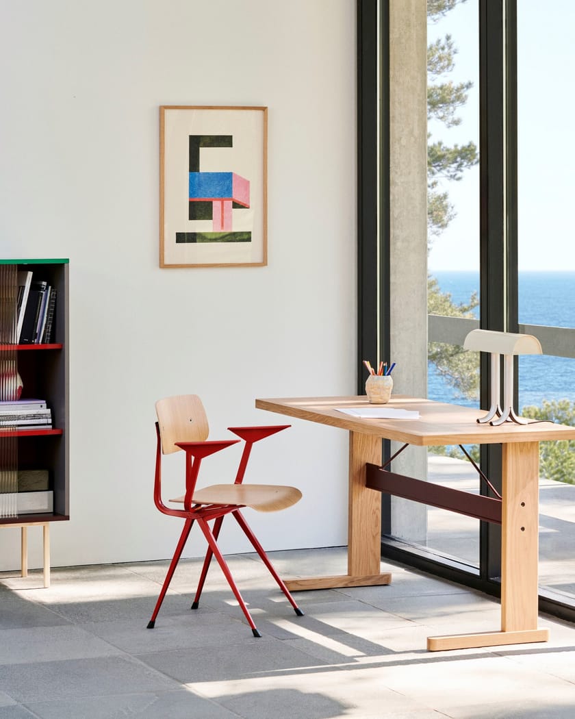 PASSERELLE Rectangular wood veneer writing desk By Hay | design Ronan ...