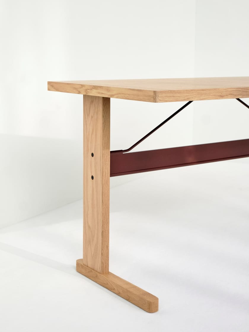 PASSERELLE Rectangular wood veneer writing desk By Hay | design Ronan ...