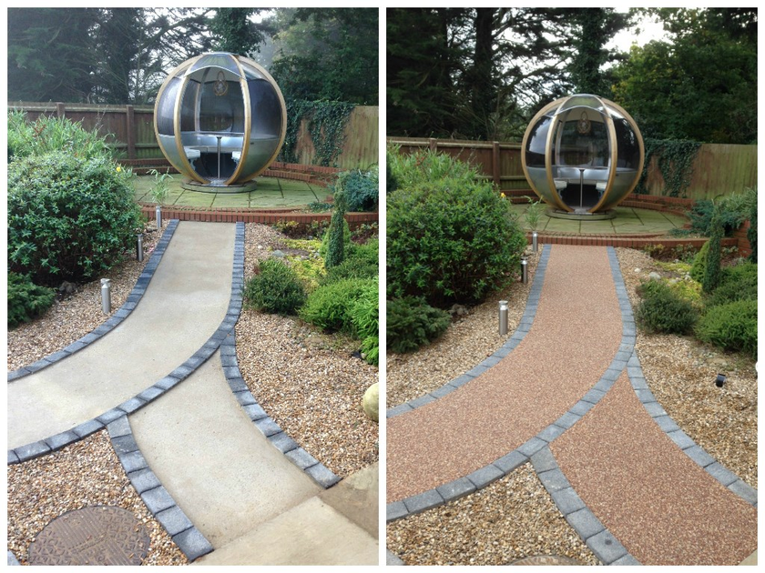 UV stable resin Outdoor continous flooring PATHWAY By SureSet