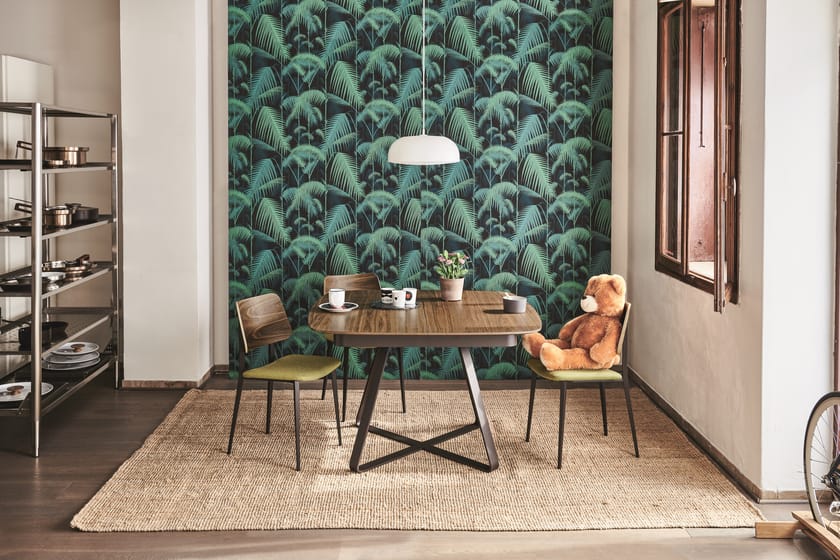 Tavolo allungabile rotondo in legno PAUL By Midj