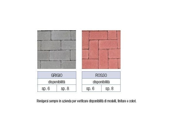 MATTONE FOR CYCLE PATHS Paving block By PAVESMAC