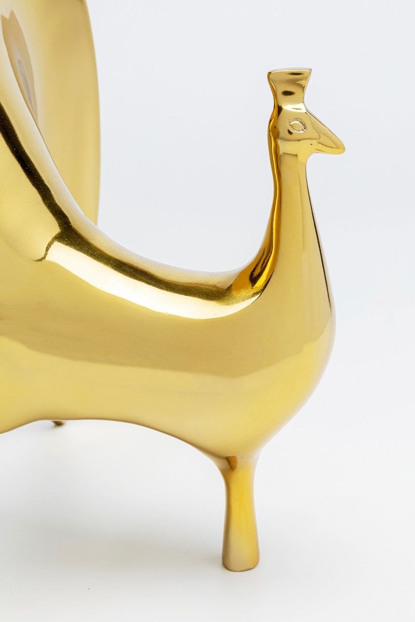 PEAKOCK GOLD Dekorationsobjekt aus Aluminium By KARE Design