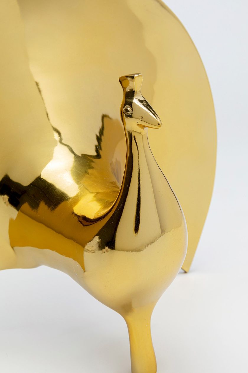 PEAKOCK GOLD Dekorationsobjekt aus Aluminium By KARE Design
