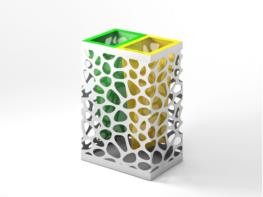 Litter bin for waste sorting PEBBLES By LAB23