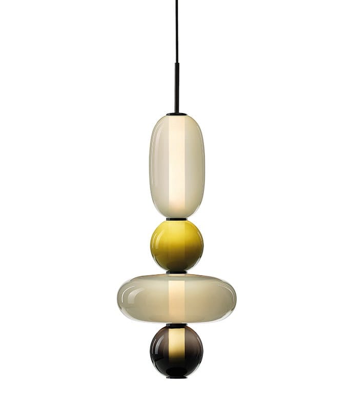 PEBBLES Blown crystal pendant lamp By Bomma | design Boris Klimek