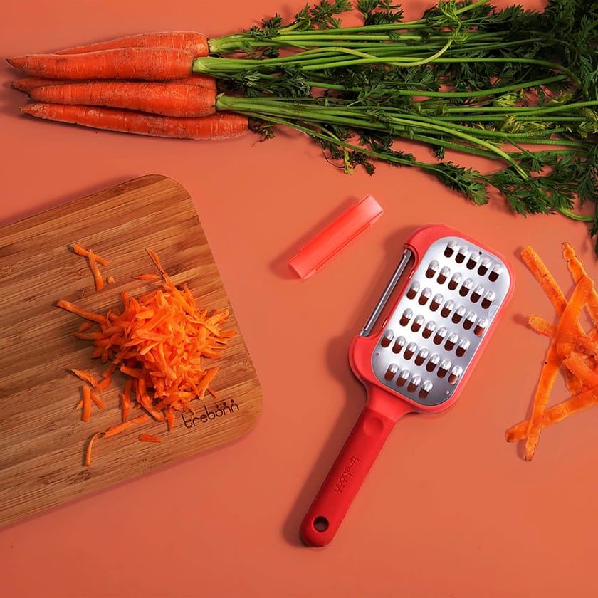 Vegetable grater with integrated peeler PEEL & GRATE By Trebonn design ...