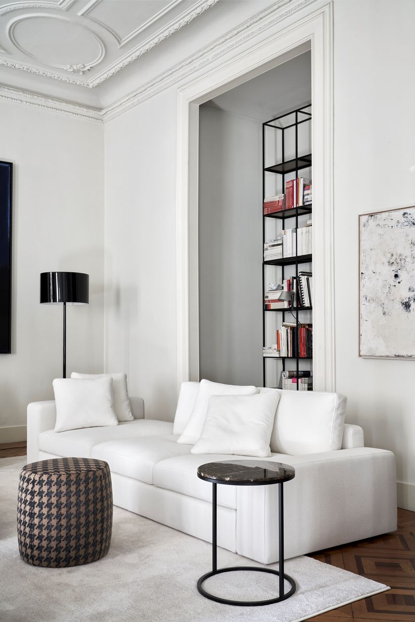 Mesa de centro redonda de metal PEK By Meridiani