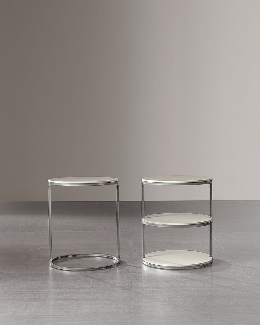 Mesa de centro redonda de metal PEK By Meridiani