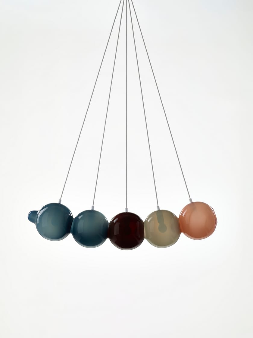 Crystal pendant lamp PENDULUM By bomma design Studio deFORM