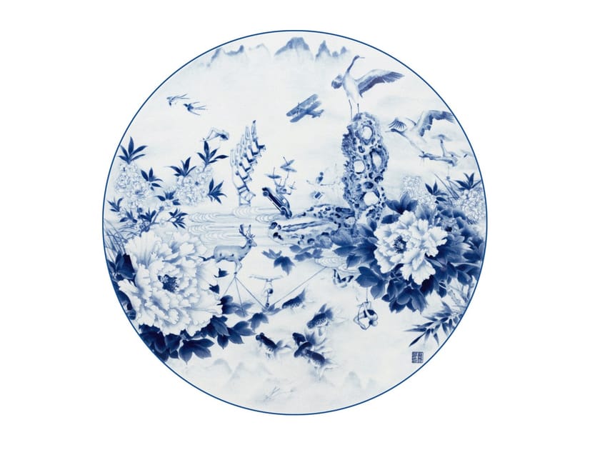 PEONY PLAY Round polyamide rug By Mineheart | design Jacky Tsai