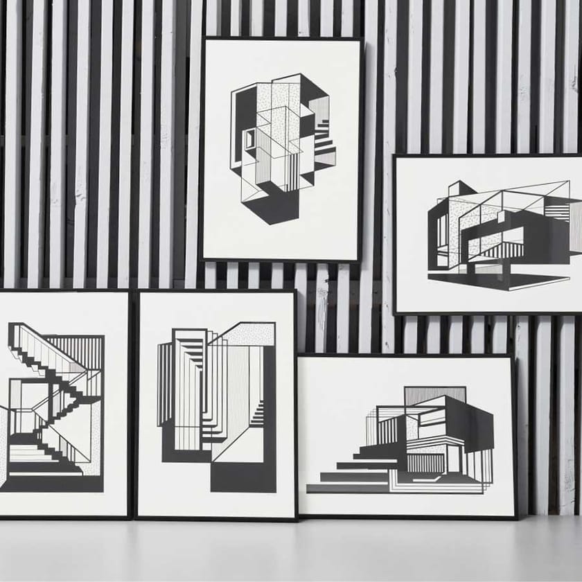 Print on paper PERSPECTIVE By Kristina Dam Studio