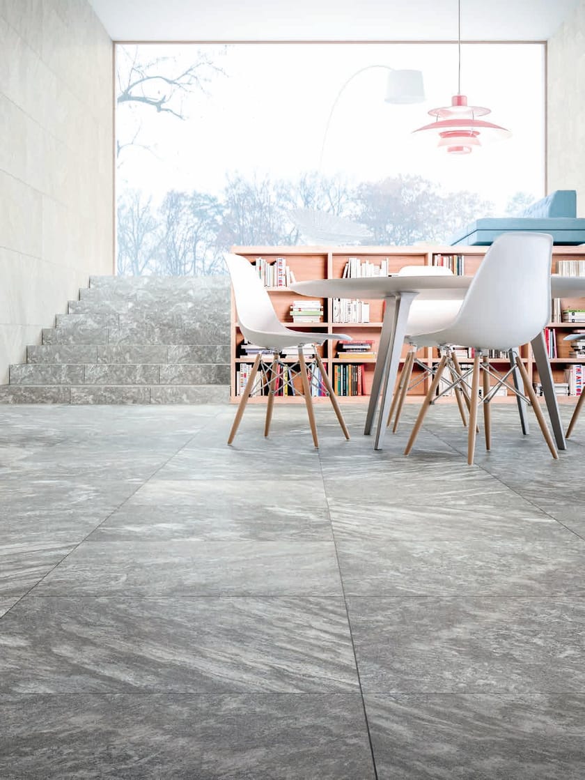 Pavimento/rivestimento in gres porcellanato effetto pietra PETRAE By Ceramiche Refin