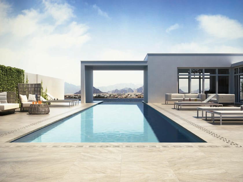 Pavimento/rivestimento in gres porcellanato effetto pietra PETRAE By Ceramiche Refin