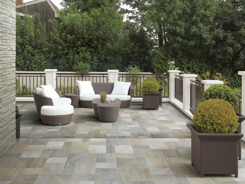 Pavimento/rivestimento in gres porcellanato effetto pietra PETRAE By Ceramiche Refin