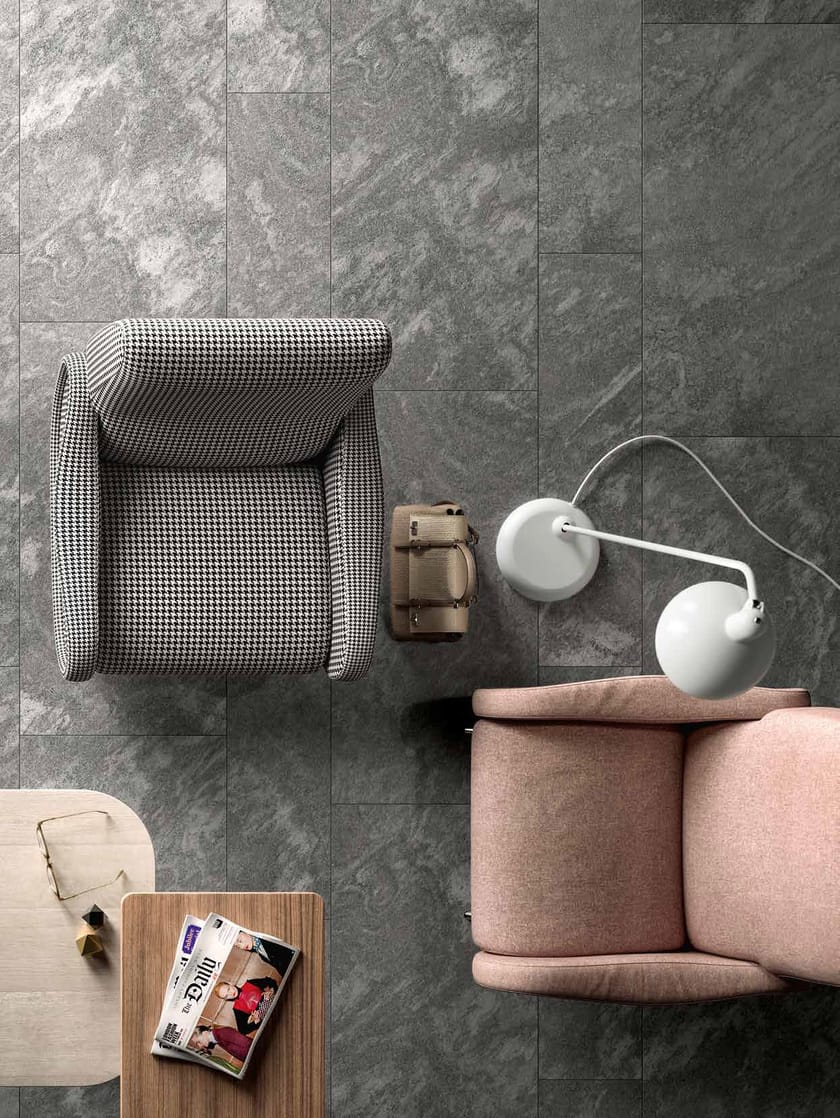 Pavimento/rivestimento in gres porcellanato effetto pietra PETRAE By Ceramiche Refin