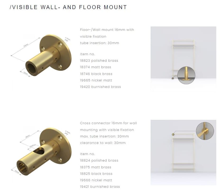TUBE CONNECTING SYSTEM MODULATION N°16 Kitchen unit By P&G KONZEPT