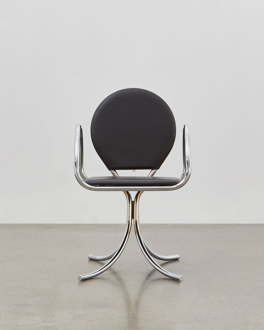 PH ARMCHAIR | Chair Steel and leather chair with armrests By PH ...