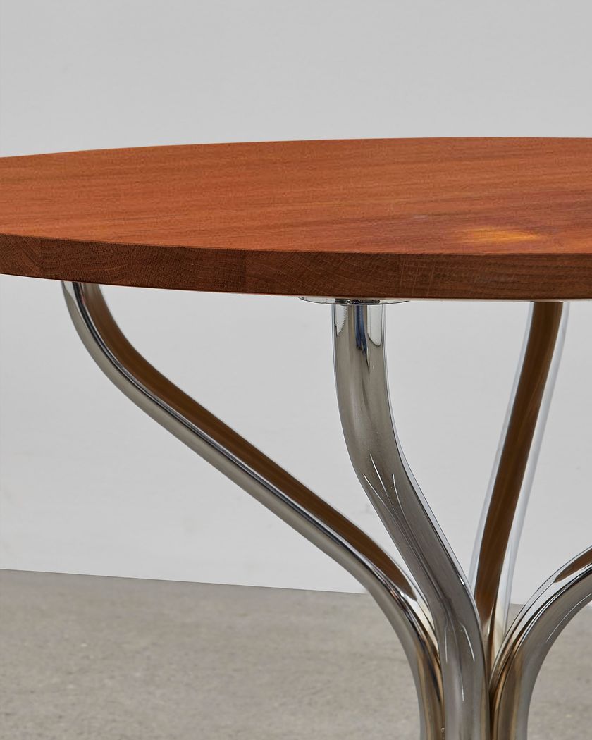 PH LOUNGE TABLE | Mahogany table Round mahogany and metal table By PH ...