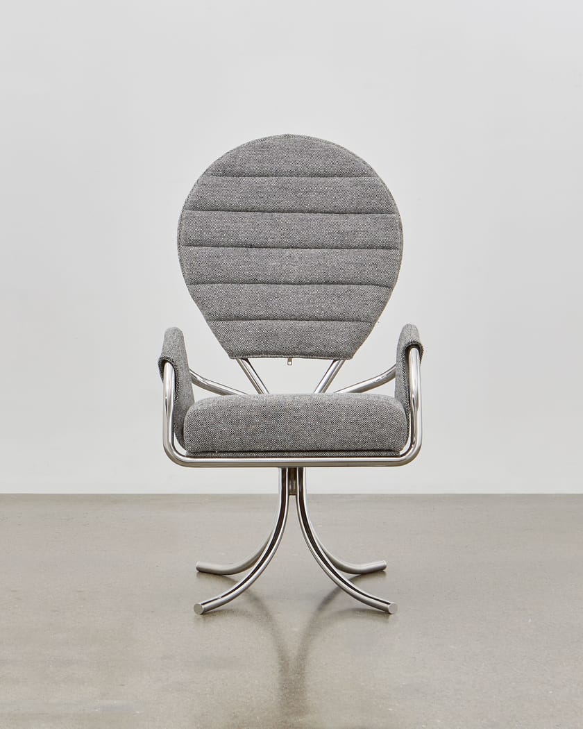 PH POPE CHAIR | Fabric armchair Trestle-based fabric armchair with ...