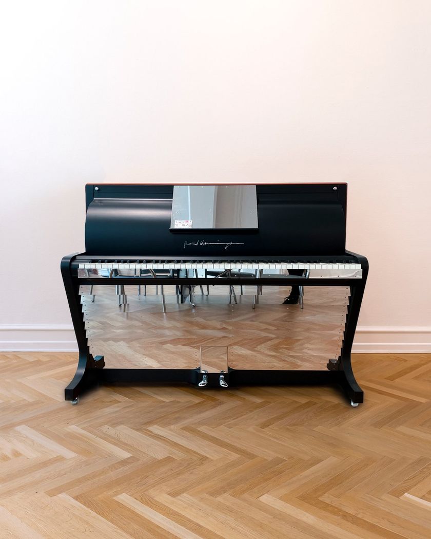 Steel and wood piano PH UPRIGHT PIANO By PH Furniture & Pianos design ...