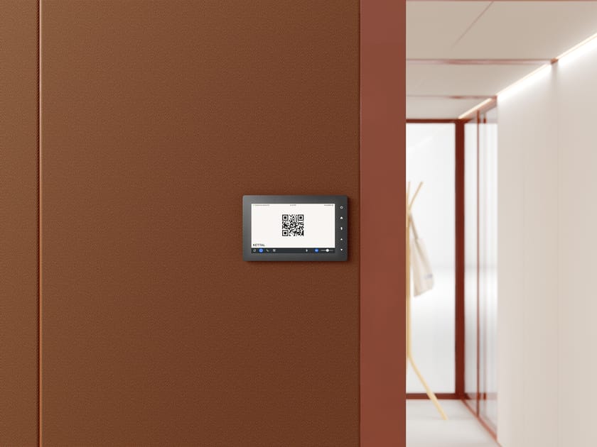 PHONE BOOTH XL Office booth with built-in lights By Kettal