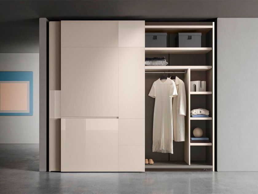 CREA Lacquered wooden wardrobe By PIANCA