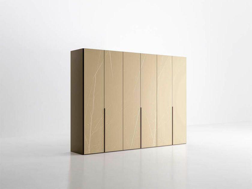CORNICE Lacquered wooden wardrobe By PIANCA