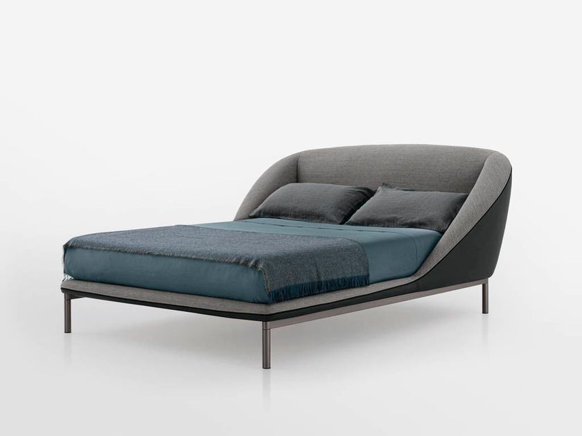 DOMENICA Fabric double bed with upholstered headboard By PIANCA ...