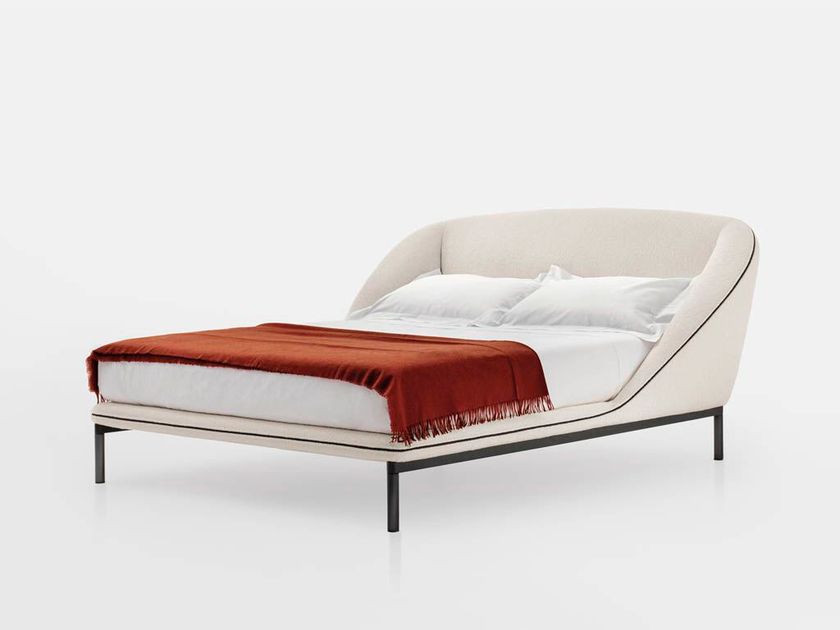 DOMENICA Fabric double bed with upholstered headboard By PIANCA ...
