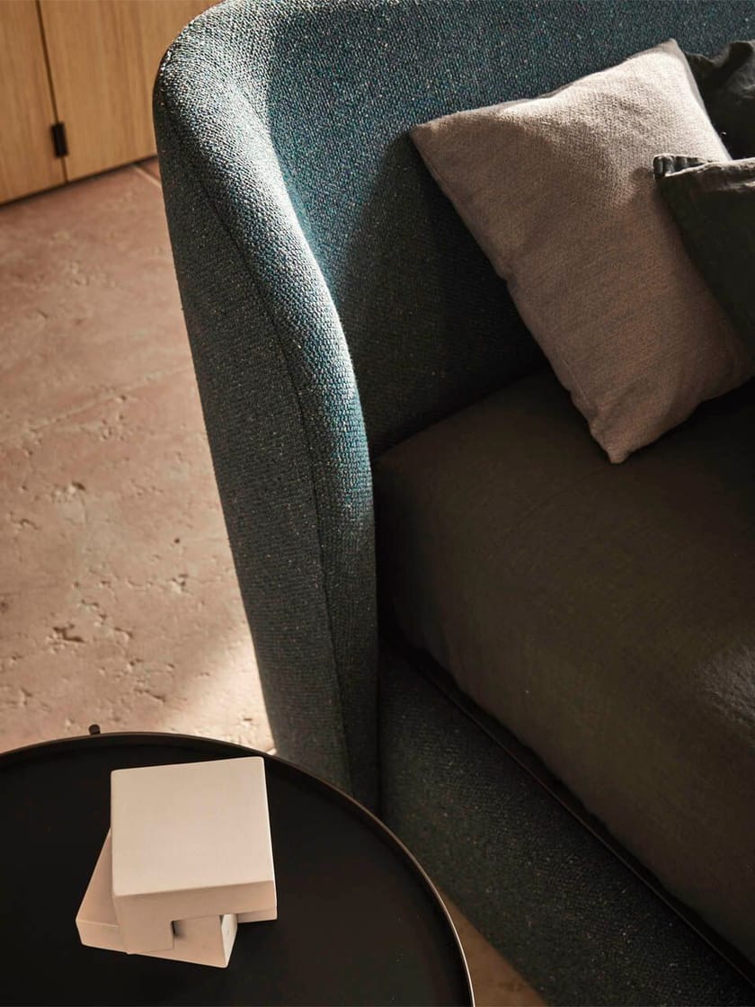 EMBRACE Fabric double bed with upholstered headboard By Pianca | design ...