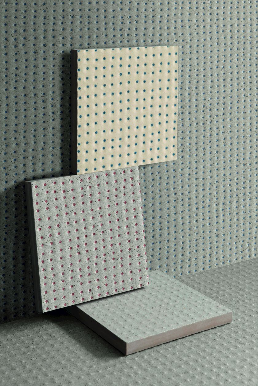 PICO BLUE DOTS GRIS wall tiles porcelain stoneware By Mutina