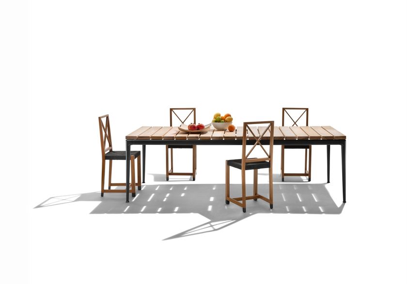 PICO OUTDOOR Rectangular iroko table By Flexform