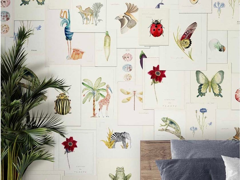 Classic wallpaper, eco-friendly, PVC free and washable PICTIONARY ...