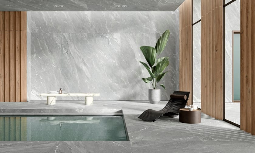 ULTRA PIETRE - PIETRA DI VALS Indoor porcelain stoneware wall tiles with stone effect By ARIOSTEA