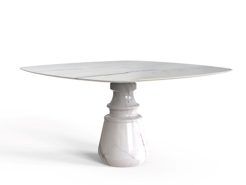 PIETRA SQUARE | Marble table Square marble dining table By Boca do Lobo