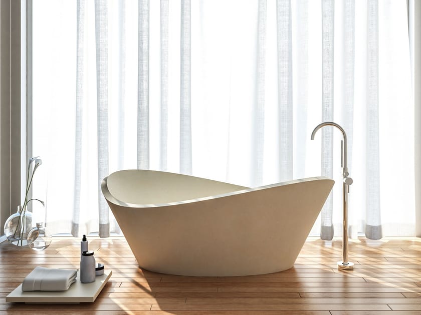 V31 - LIBECCIO Freestanding oval lecce stone bathtub By PIMAR | design ...