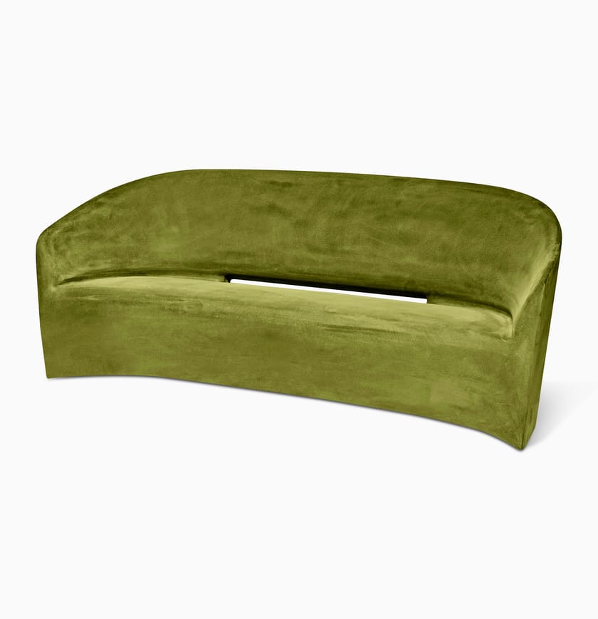PINE BEACH MOLESKIN Polyethylene garden sofa By Serralunga | design Christophe Pillet