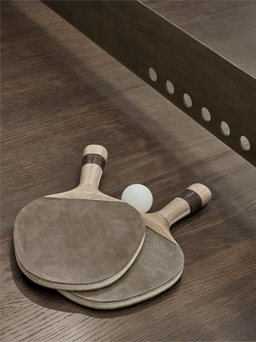 Ping pong table Rectangular oak and cast iron ping pong table By ...