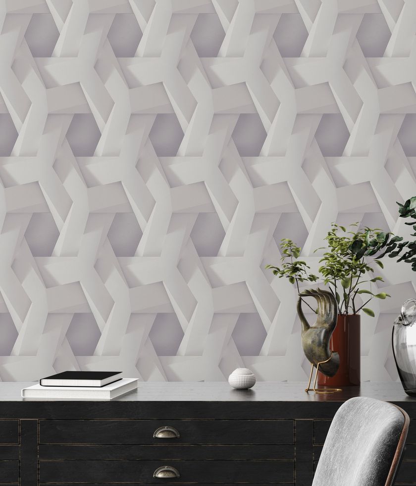 PINT WALLS Geometric washable 3D effect wallpaper By Architects Paper